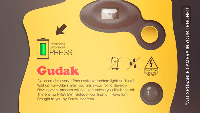 Gudak Cam: convierte tu iPhone en una cámara de usar y tirar con esta ...